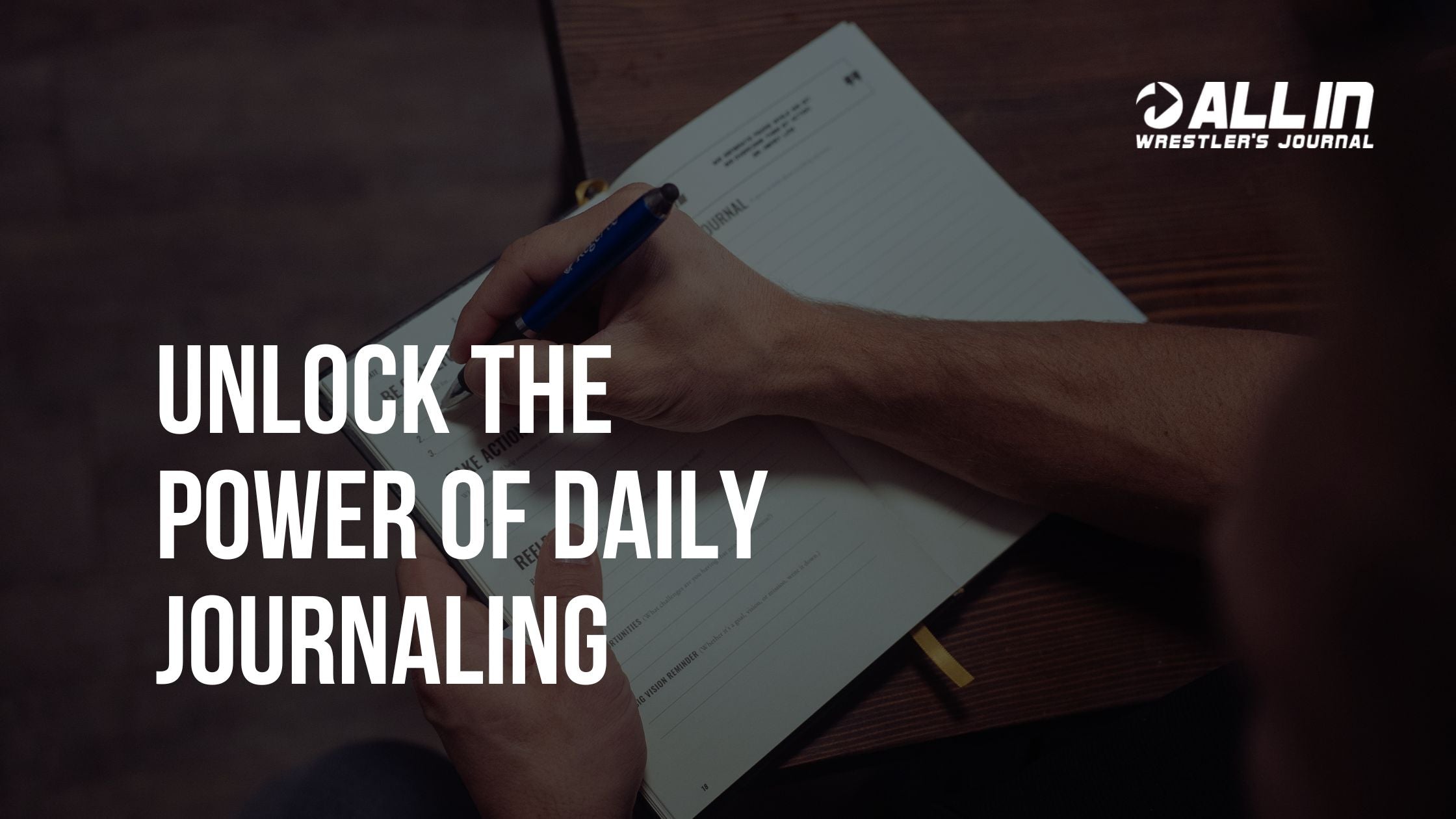 Unlock Your Potential: The Power of Daily Journaling for Athletes – ALL ...